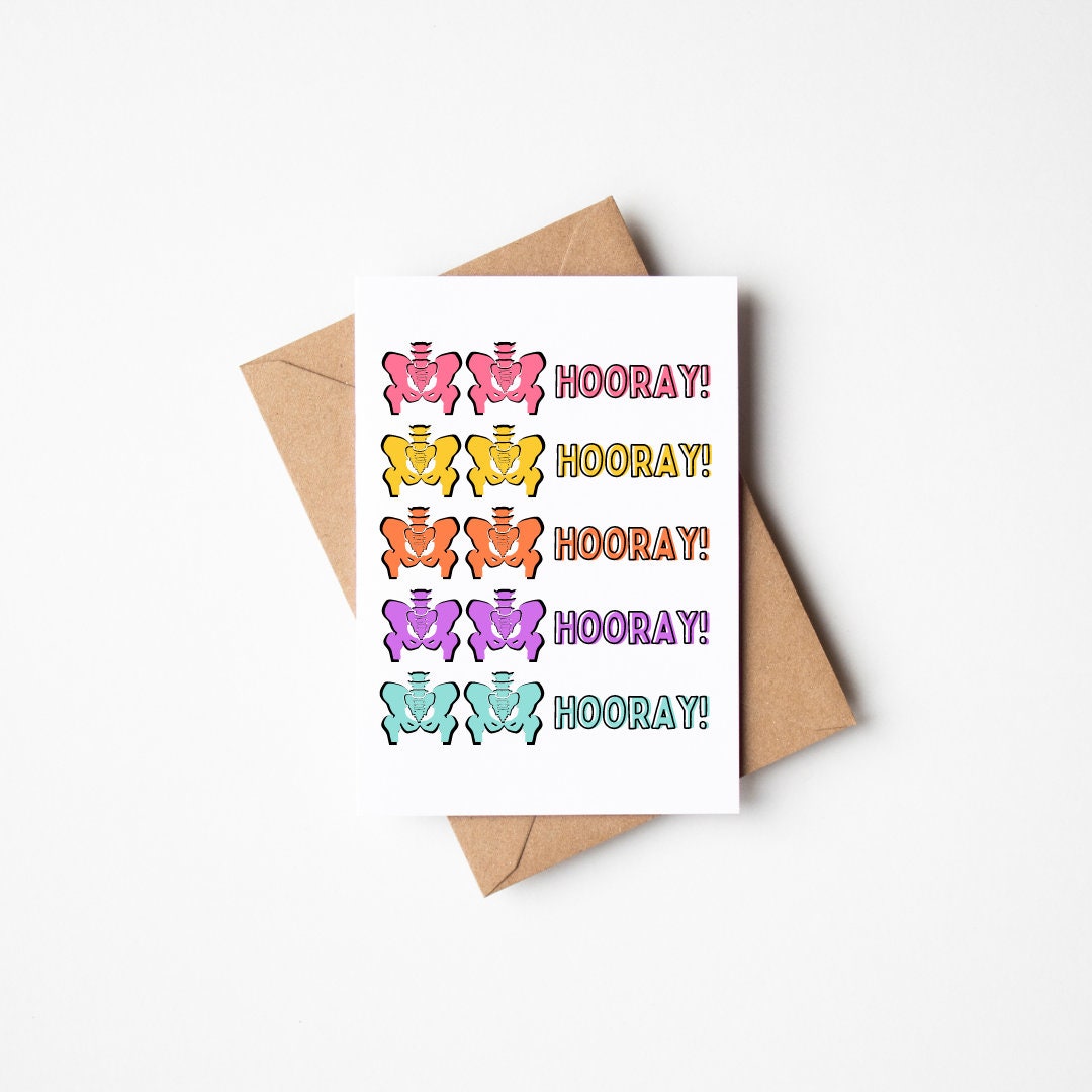 Hip Hip Hooray Card Orthopedic Surgeon Funny Hip Replacement Card Thank ...