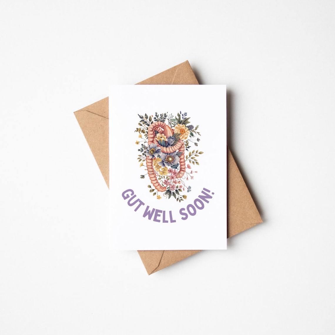 Gut Well Soon Thank You Gastroenterologist Card Funny Naturopath ...