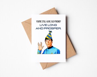 Spock Greeting Card | Etsy