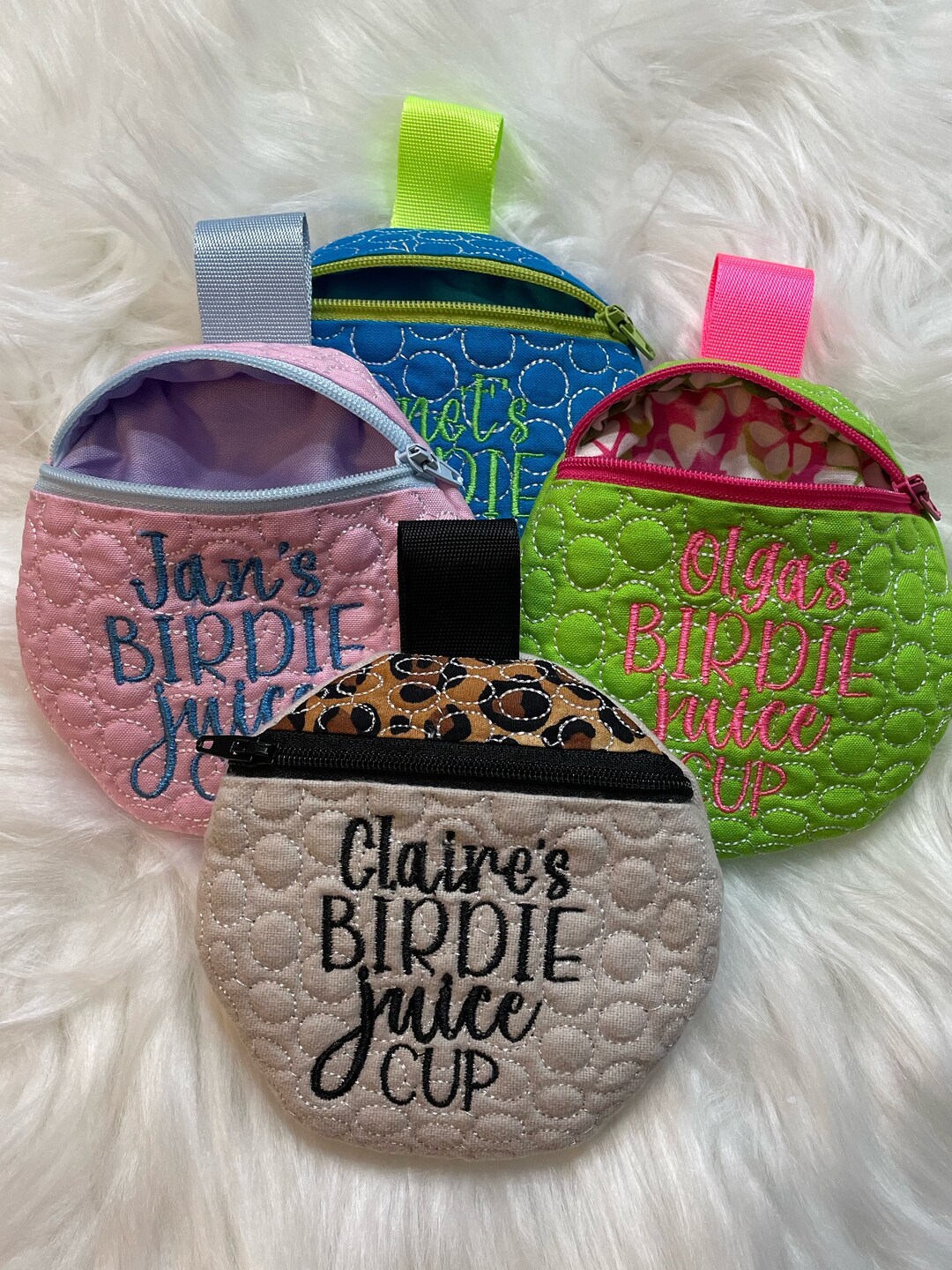 Customized Birdie Juice Cup Bag + Cup / Birdie Juice Cup / Zippered ...