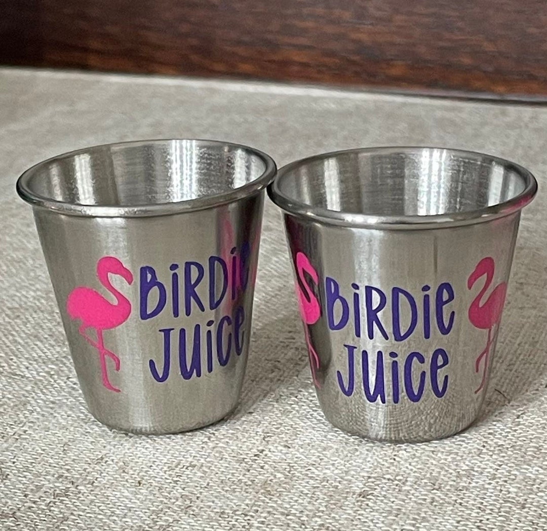 Golf Birdie Juice 15ml Jigger Shot Glasses X4 / Stainless Steel / Set ...