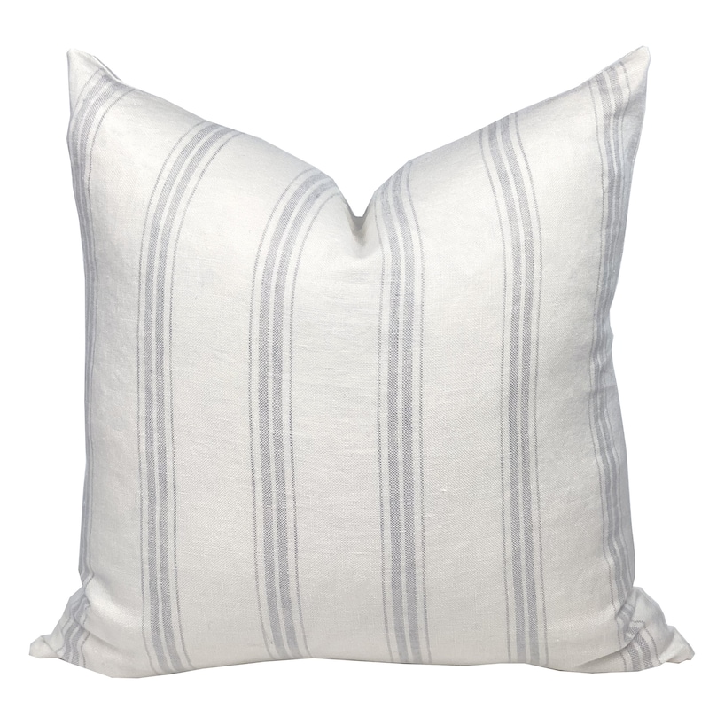 Linen Stripe Pillow - Etsy