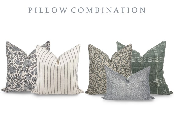PILLOW COMBO Five Pillow Combination Sectional Pillow - Etsy