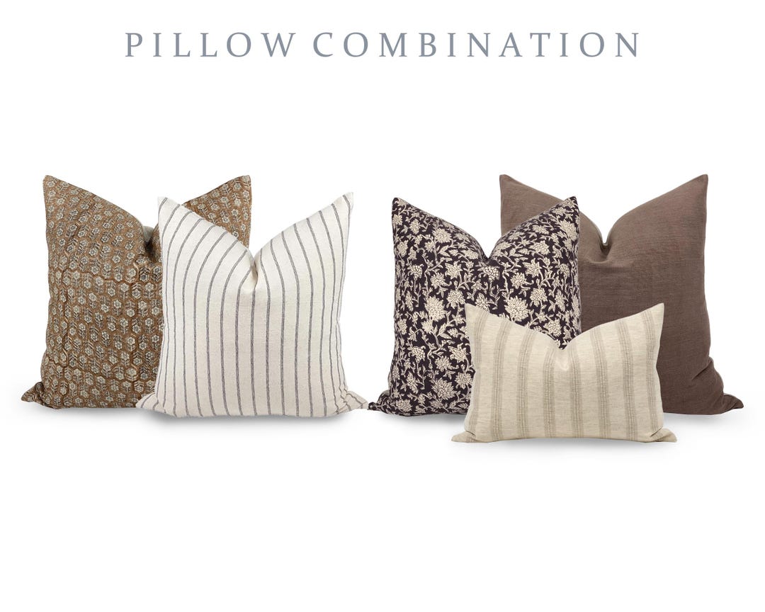 PILLOW COMBO | Five Pillow Combination, Sectional Pillow Combination ...