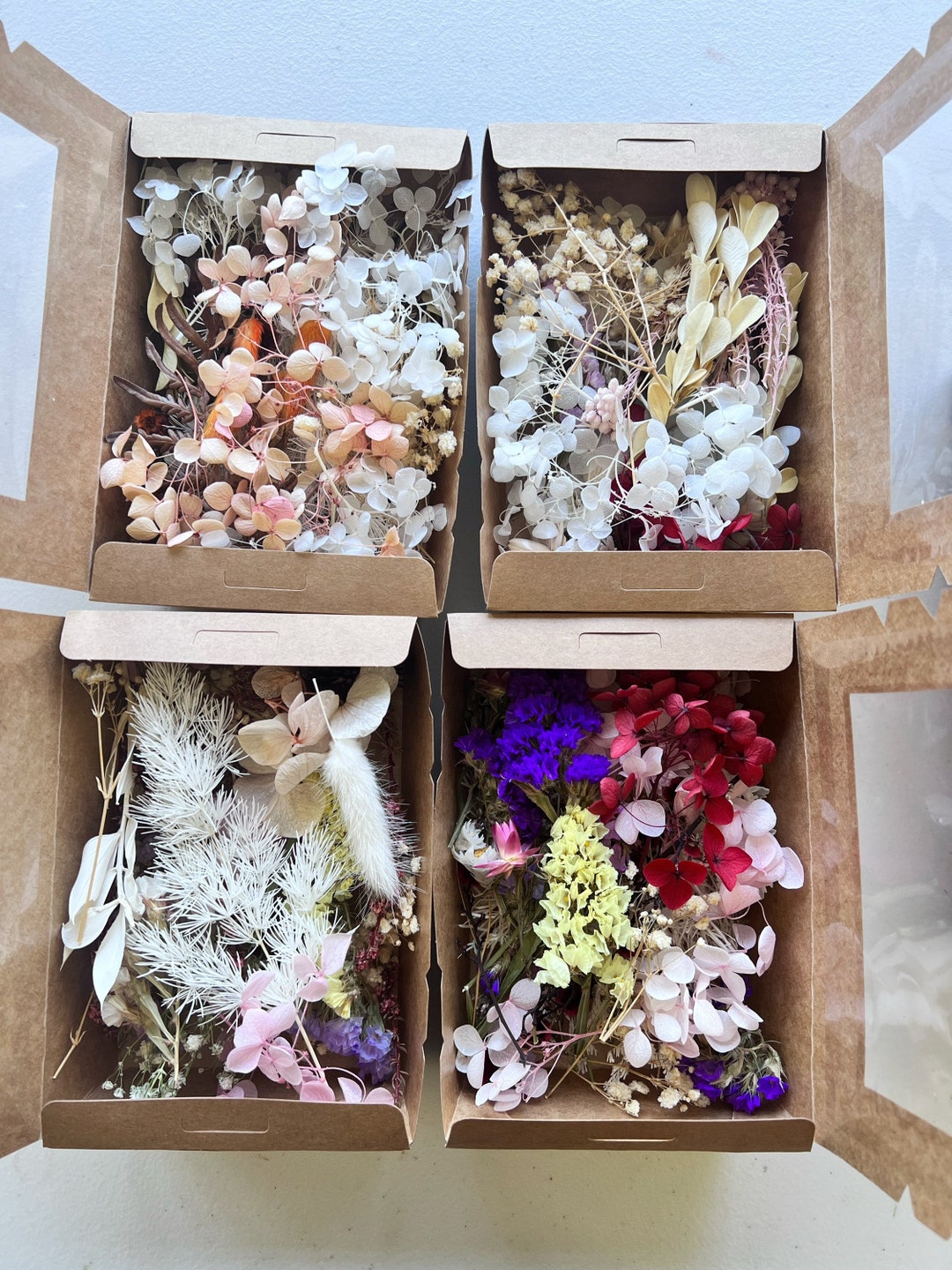 Dried and Preserved Flower Craft Box, Dried Flower Confetti, Diy Resin ...