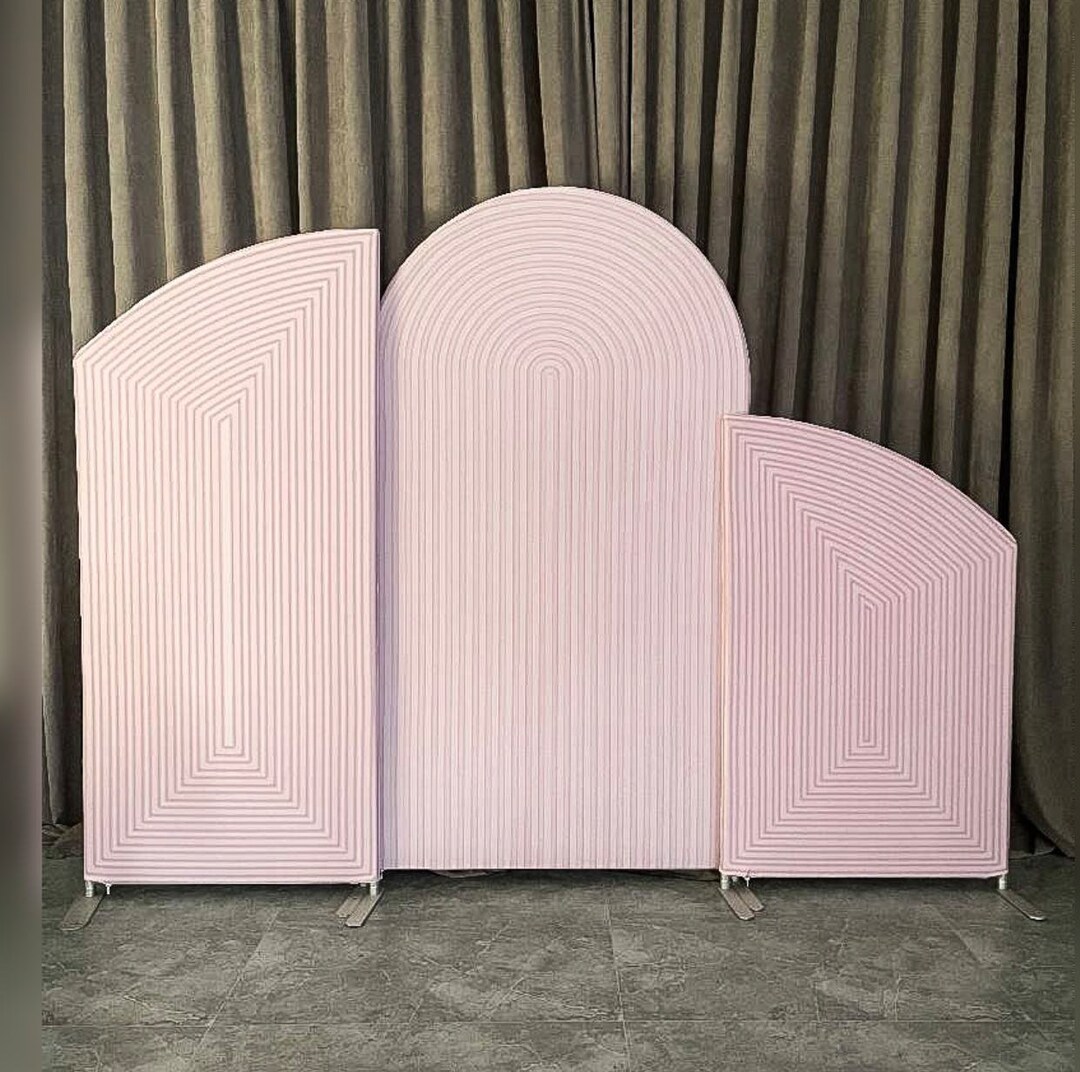Up to 25% OFF Arched Stand Frame Fabric Backdrop Custom Color. Wedding ...