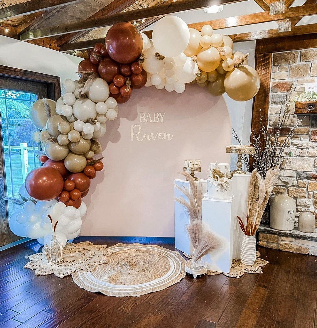 Up to 25% OFF Arched Stand Frame Fabric Backdrop Custom Color. Wedding ...