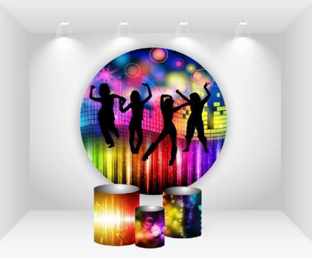 FABRIC BACKDROP Round Stand Frame Pillars Cylinderscustom - Etsy