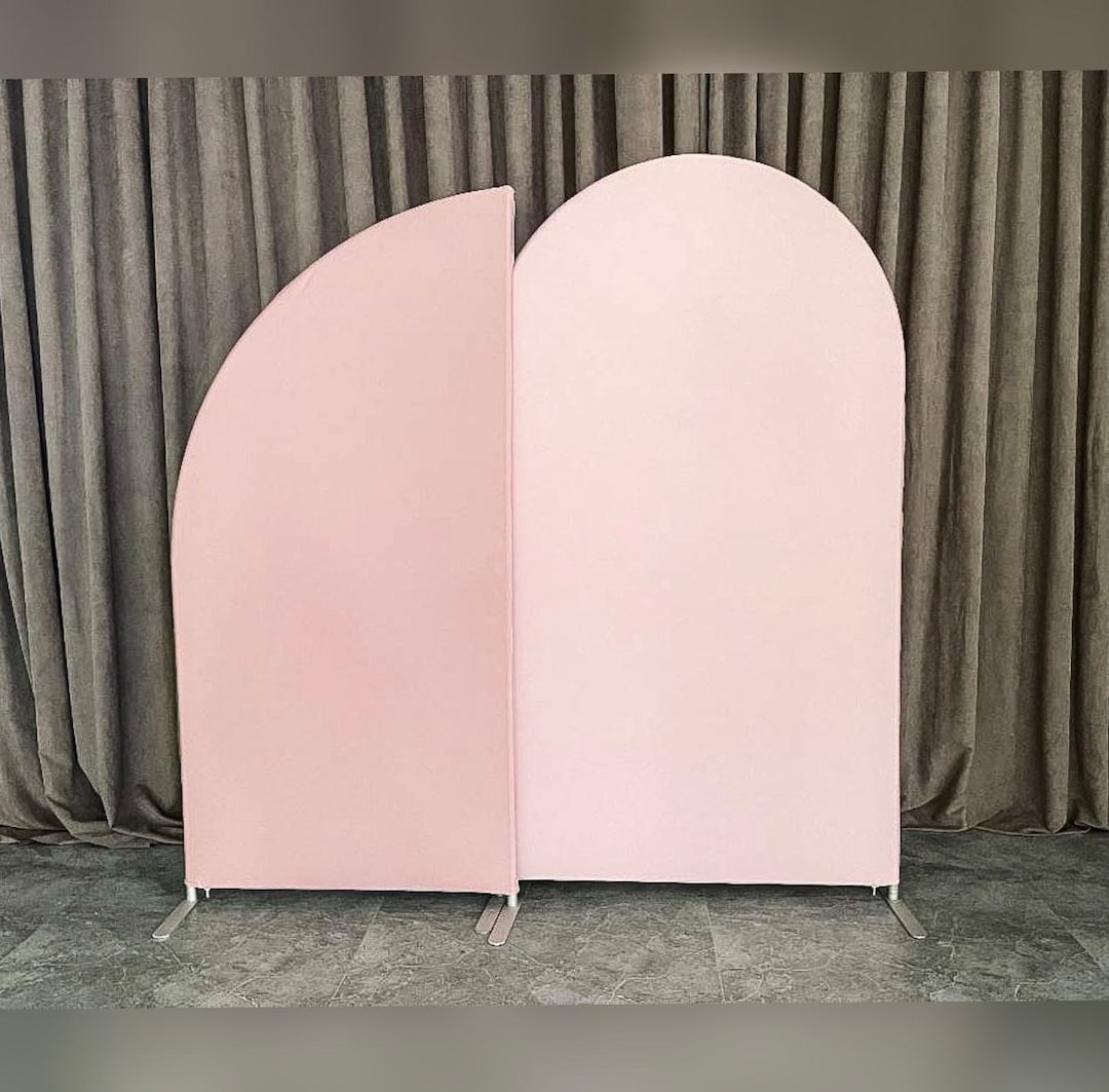 Up to 25% OFF Arched Stand Frame Fabric Backdrop Custom Color. Wedding ...
