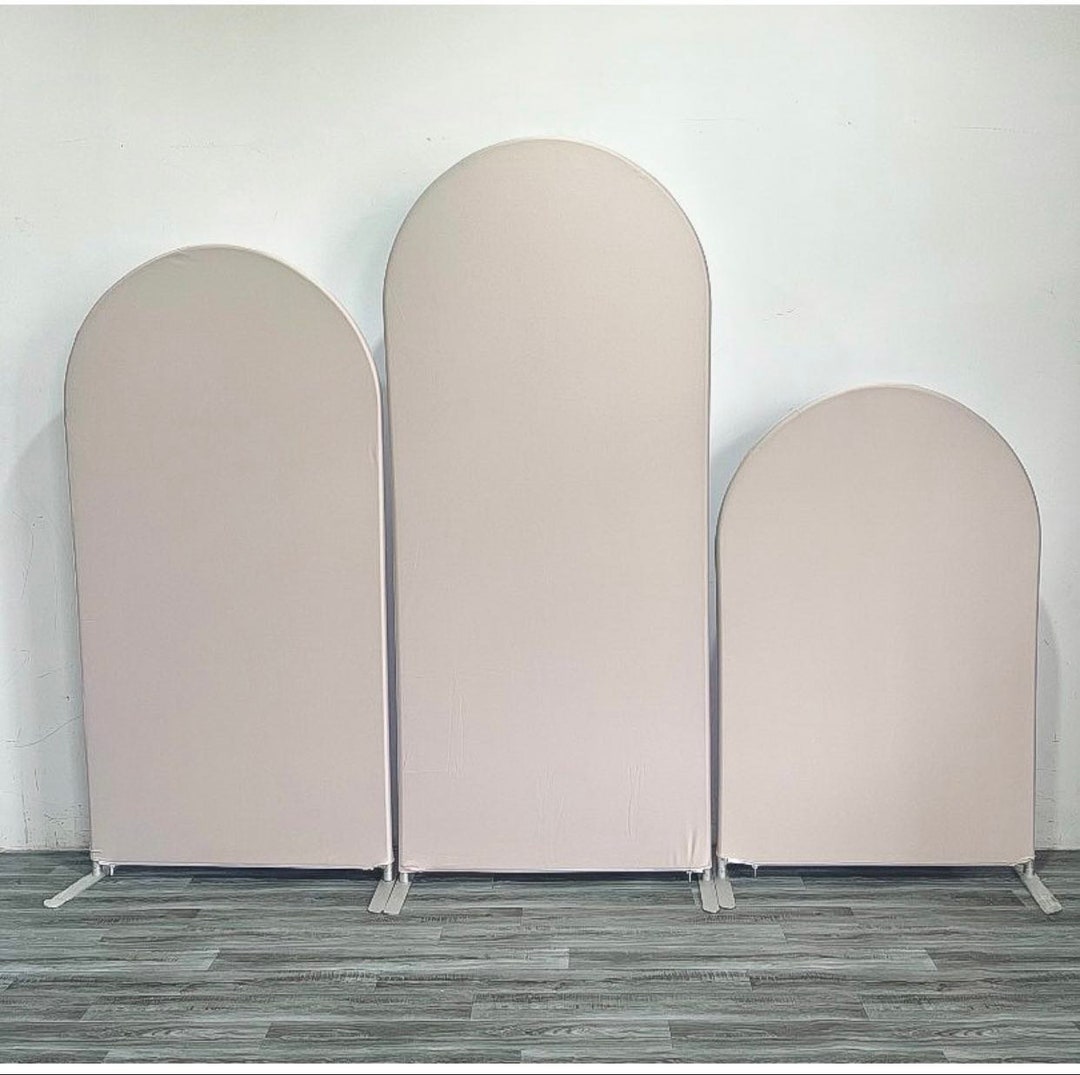 Trio. 3 Arched Stand Frame High Quality Fabric Backdrop. 3.37.5fth, 3. ...