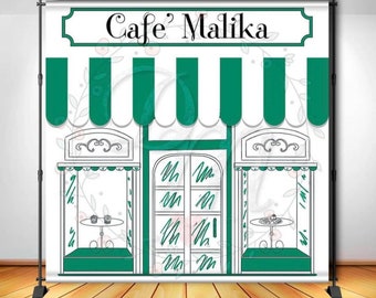 Paris Cafe Backdrop - Etsy