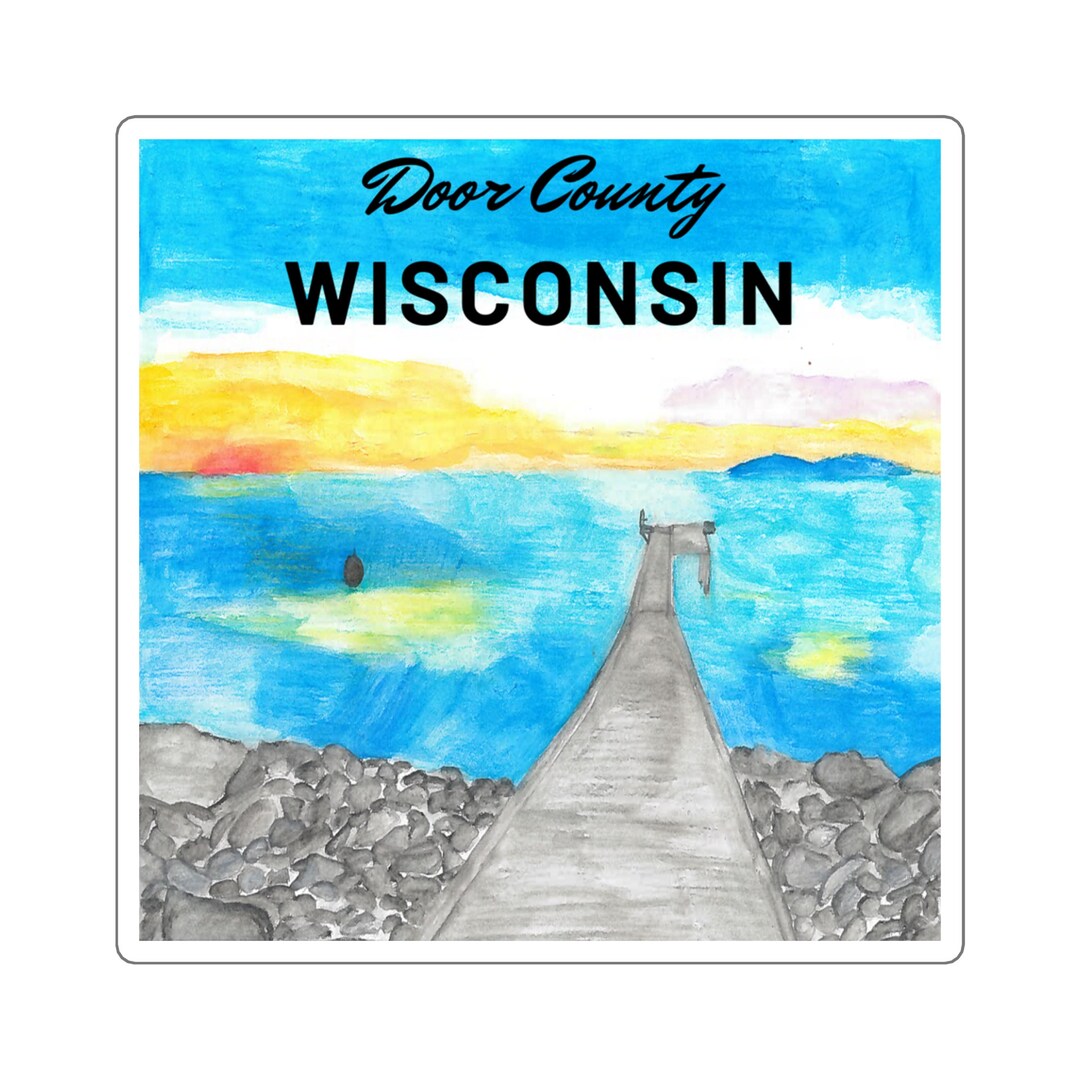 Door County Sticker | Wisconsin Sticker - Etsy