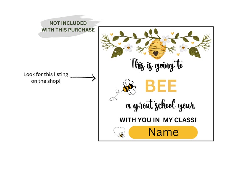 Back to School Treat Tags, This is Going to BEE a Great School Year ...