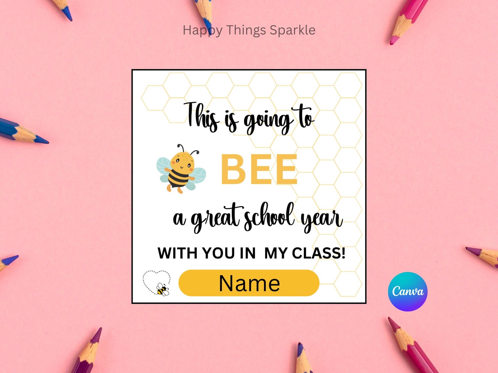 Back to School Treat Tags, This is Going to BEE a Great School Year ...