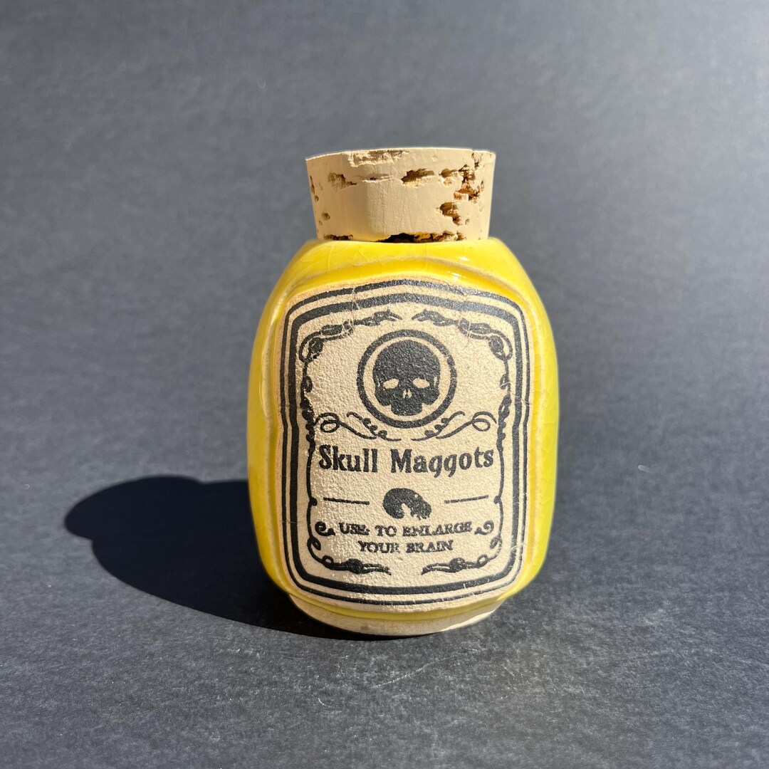 Apothecary Stash Jar - Skull Maggots 1 - Etsy