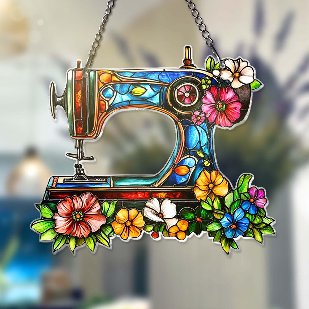 Sewing Machine Acrylic Window Decor Quilting Sign for Sewing Room Decor ...