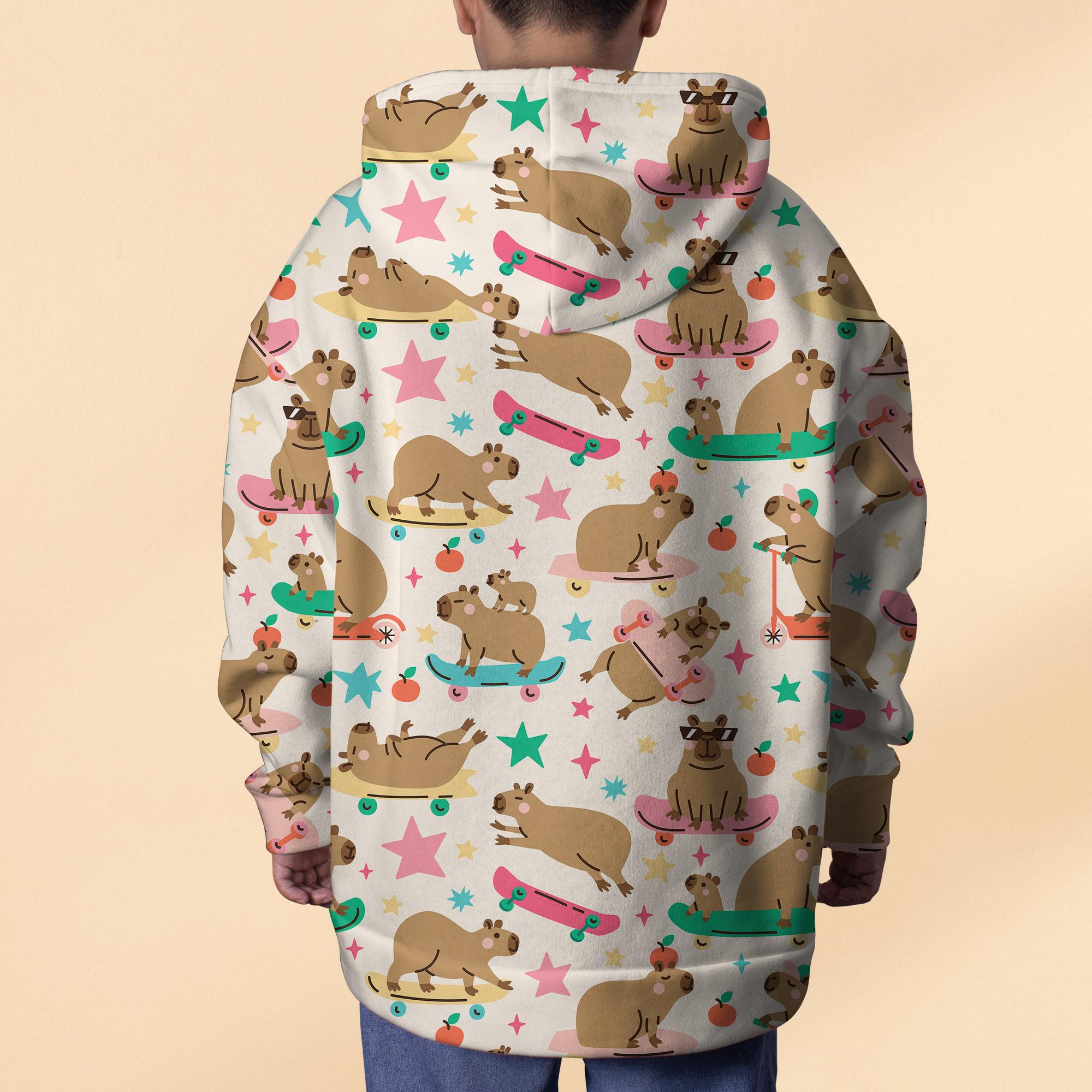 Vintage Capybara Hoodie Capybara Cozy Hoodie Cute Capybara Hoodie ...