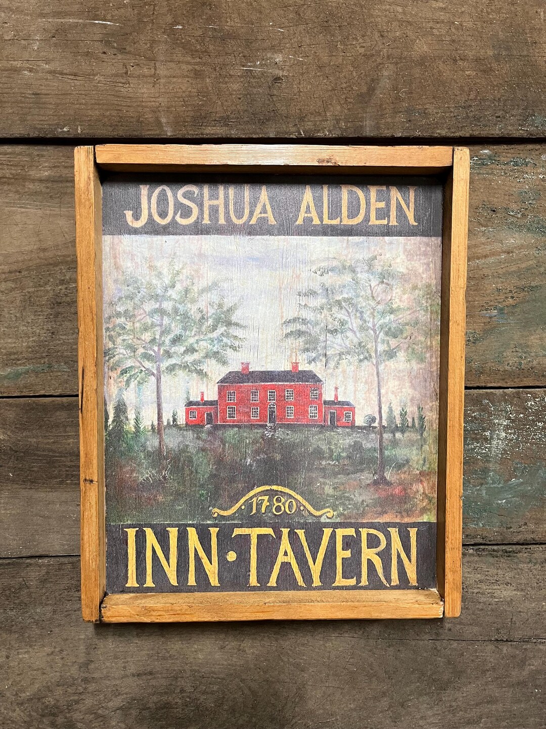Joshua Alden Inn Tavern Sign - Small - Etsy