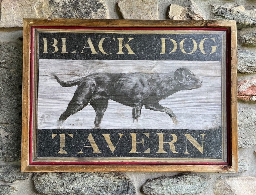 Black Dog Tavern Sign - Etsy