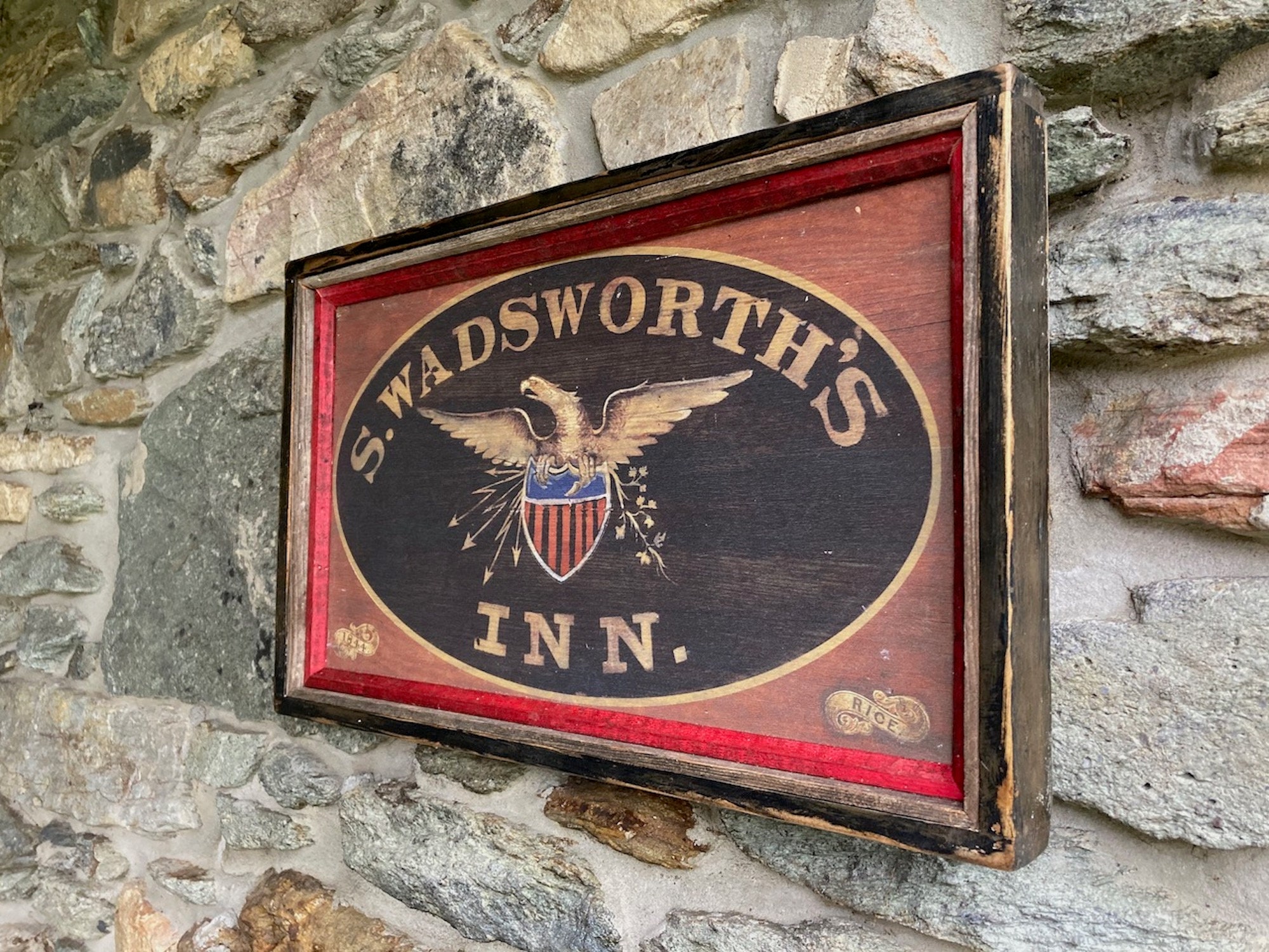Wadsworth Tavern Sign: Eagle & Federal Shield, William Rice ...