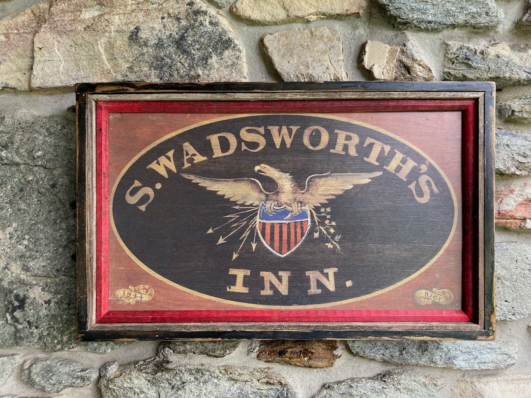 Wadsworth Tavern Sign: Eagle & Federal Shield, William Rice ...