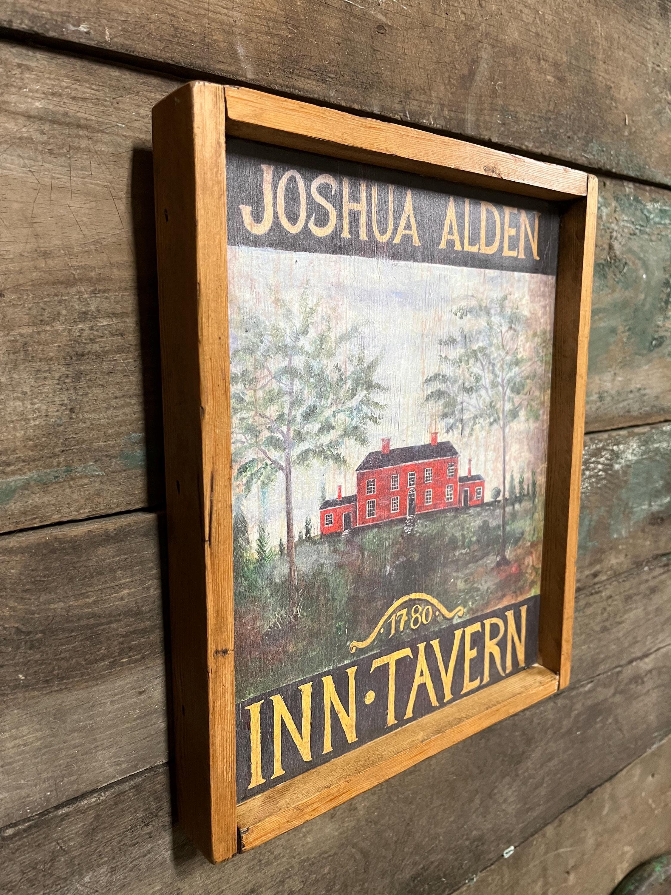 Joshua Alden Inn Tavern Sign - Small - Etsy