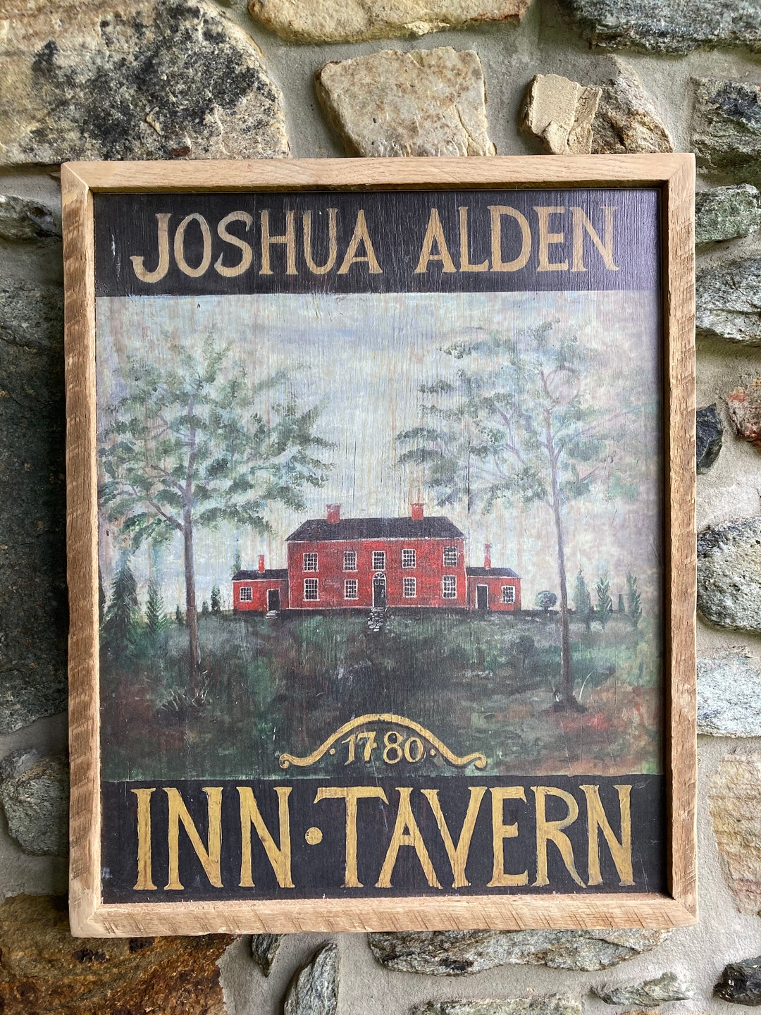 Joshua Alden Inn Tavern Sign - Etsy