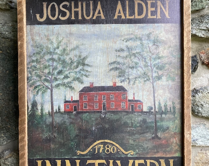 Joshua Alden Inn Tavern Sign - Etsy