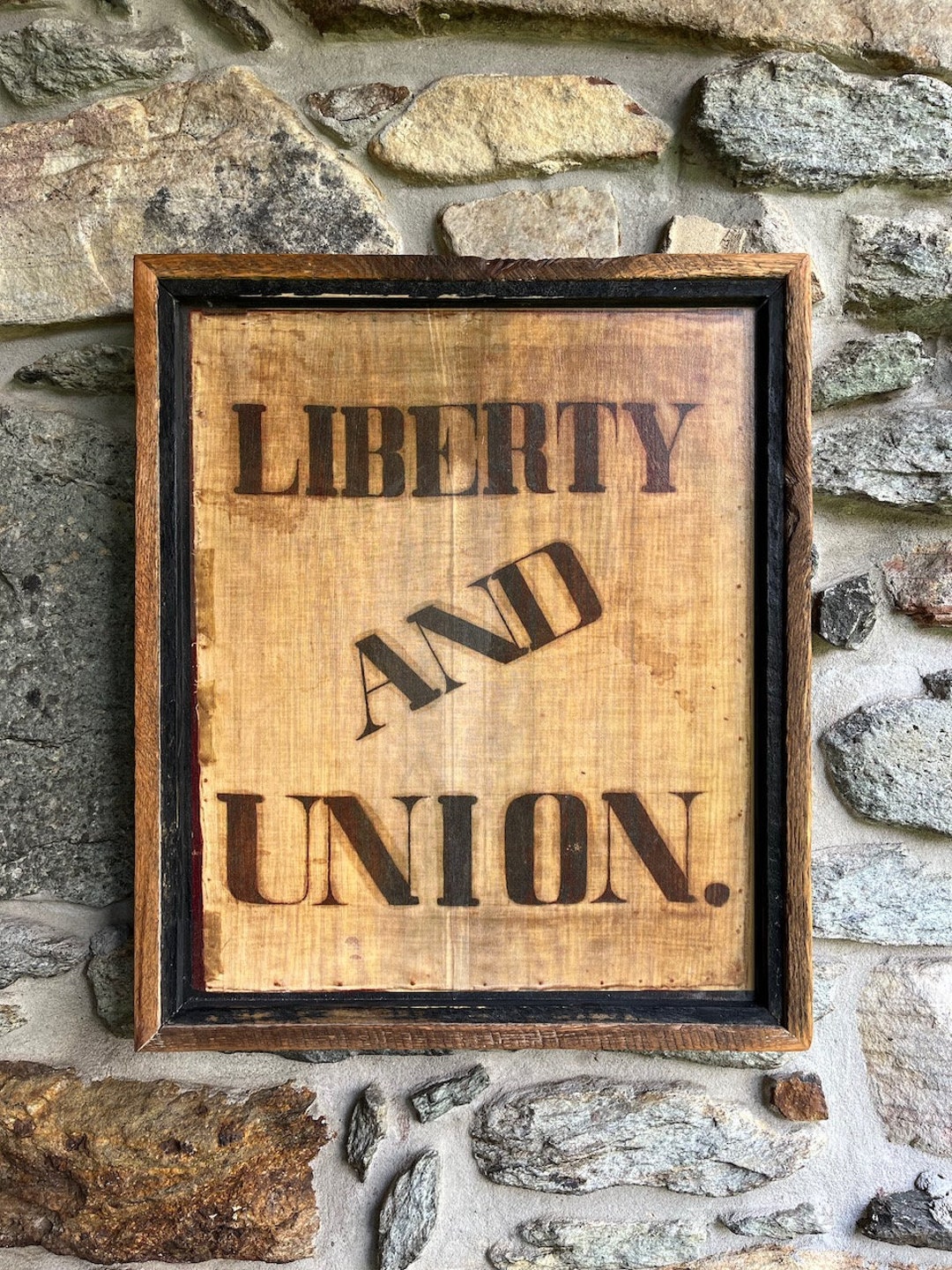 Liberty and Union Sign - Etsy
