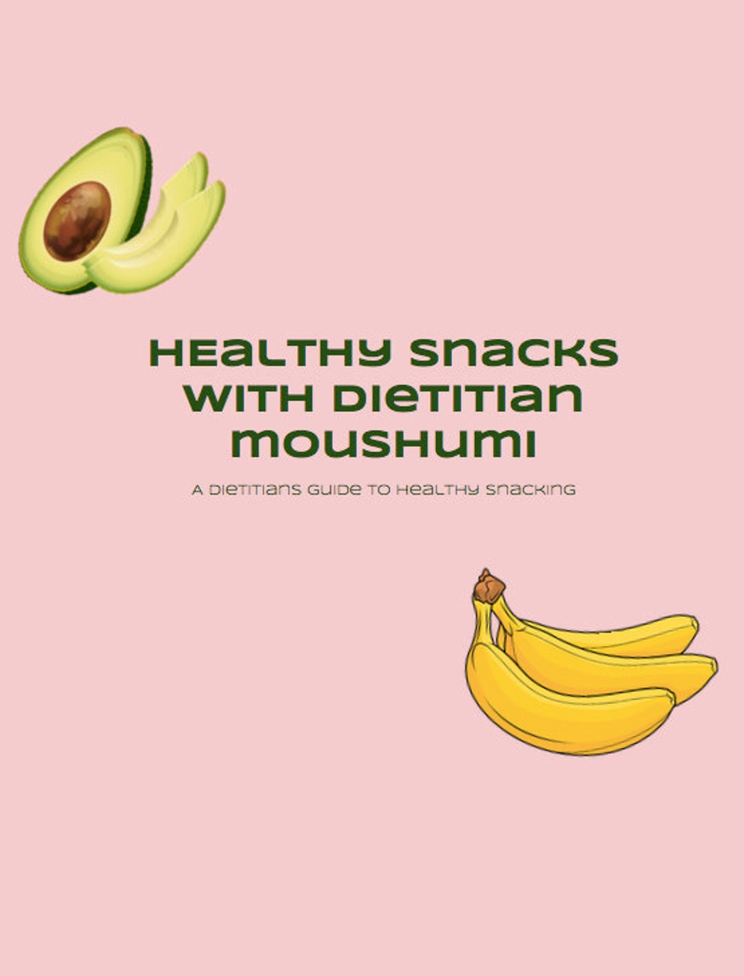 Healthy Snacks Handout - Etsy