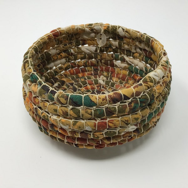 Coiled Fabric Basket - Etsy