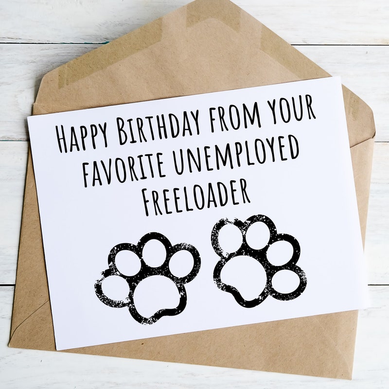 Dog Parent Birthday Card - Etsy