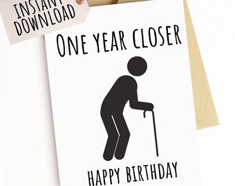 Funny Birthday Card for Him Her Mom Dad Aunt Uncle 30th Birthday 40th ...