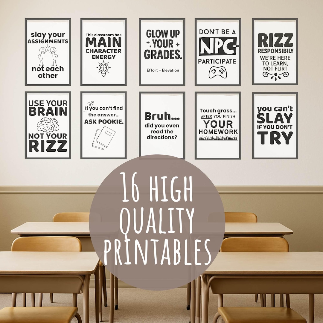 Printable Motivational Posters for Teens Middle School Counselor Office ...