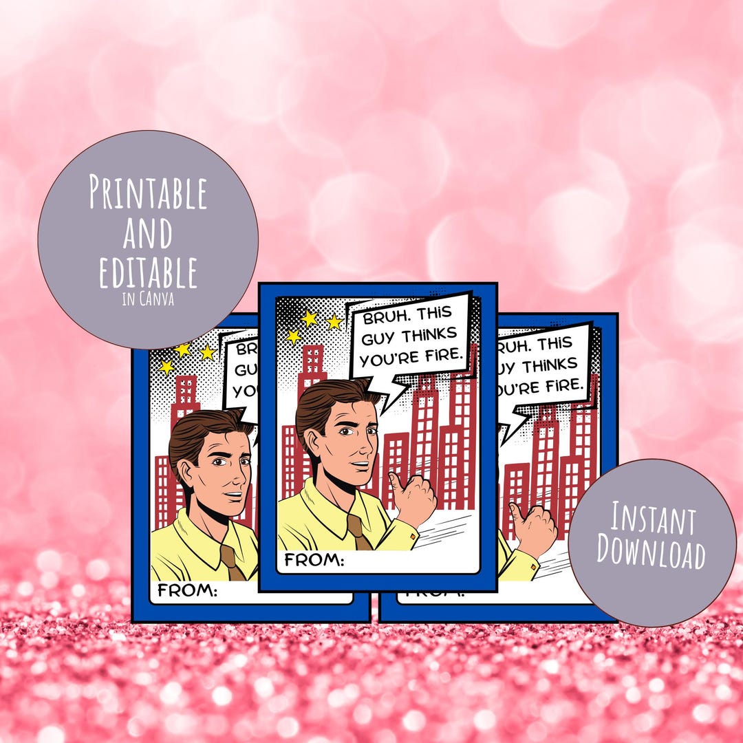 Editable Valentines Day Cards for Kids Boys Superhero Printable ...