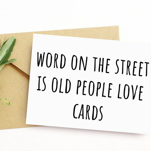Old People Birthday Cards - Etsy