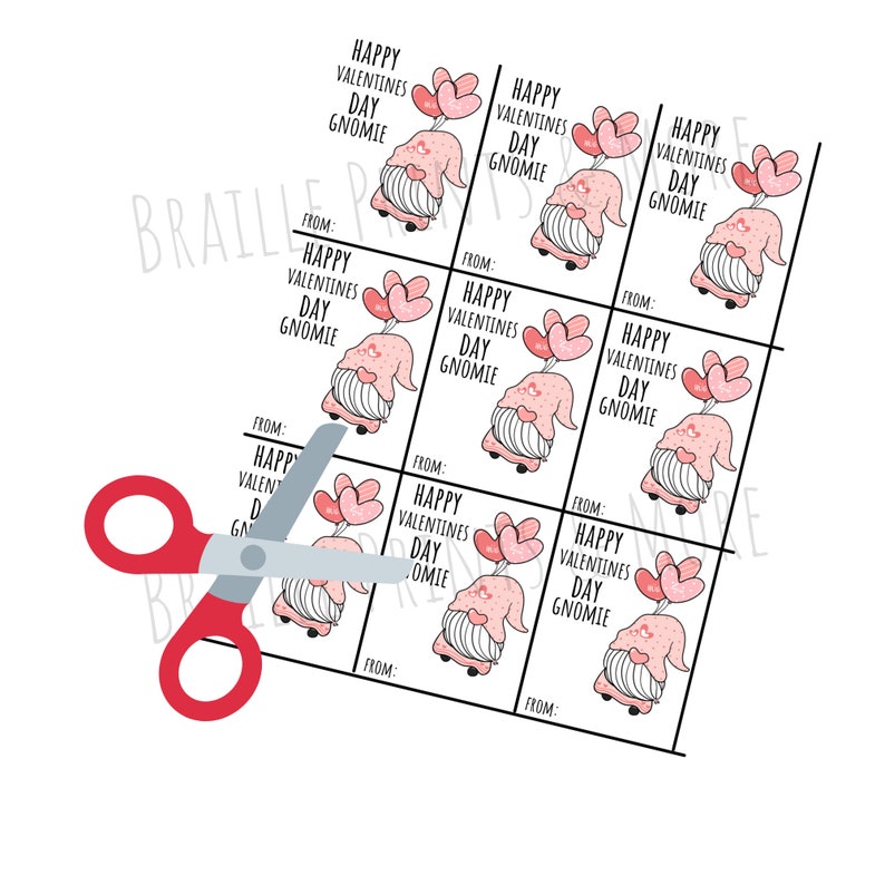 Printable Gnome Valentines Day Cards Classroom Greeting Card - Etsy