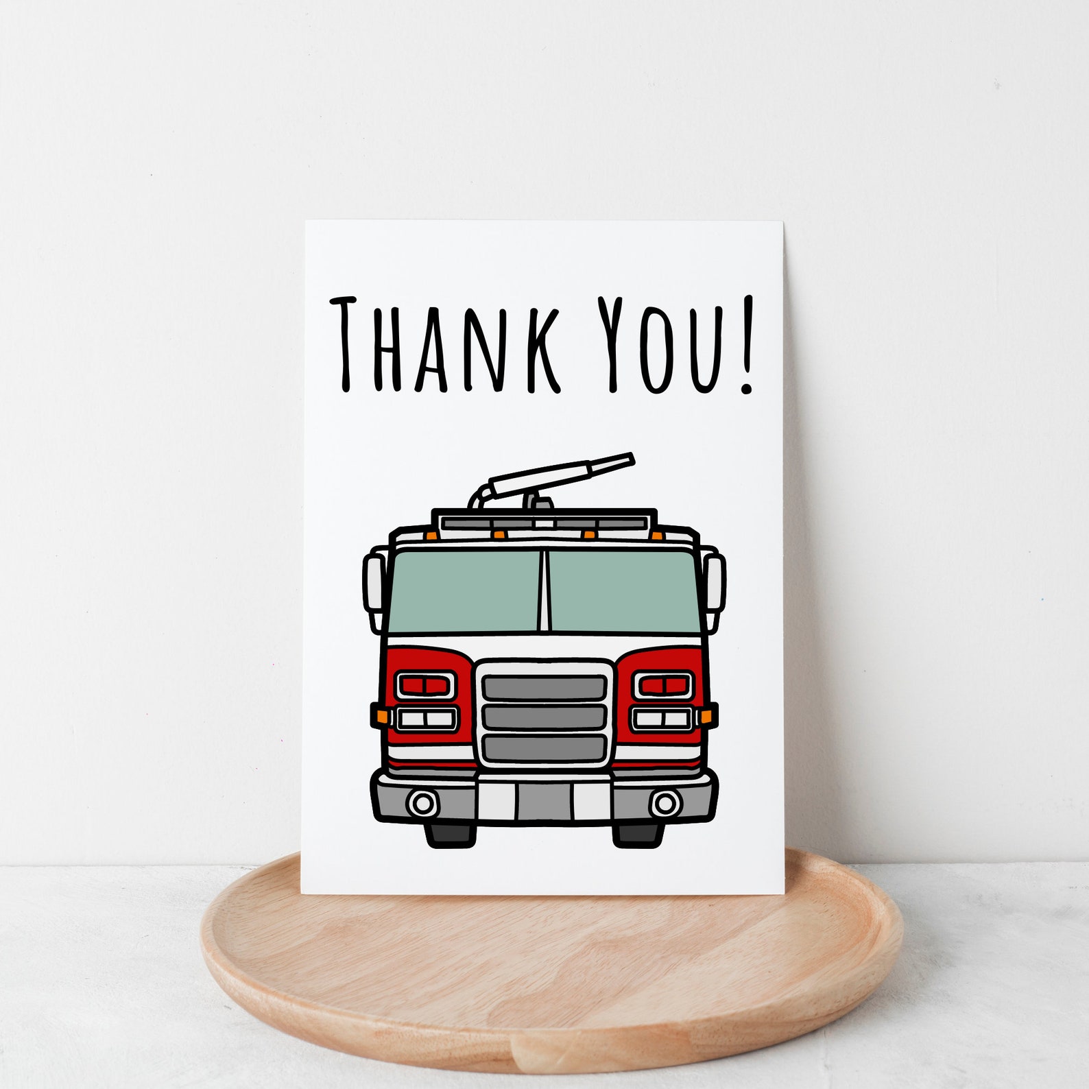 Thank You Card for Firefighter Thank You for Fire Station Tour - Etsy