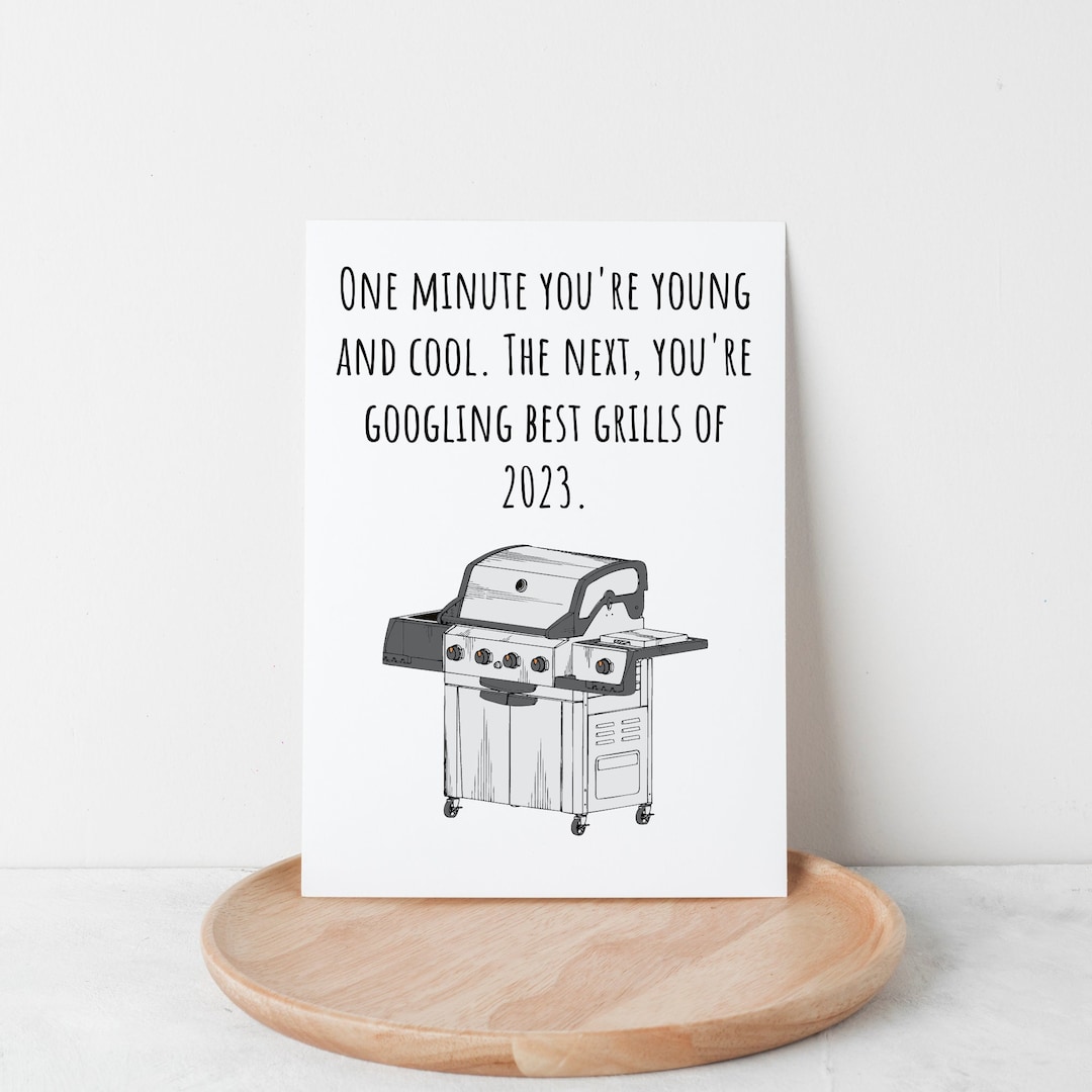 Birthday Card for Dad Funny Birthday Card for Husband Grill Master ...