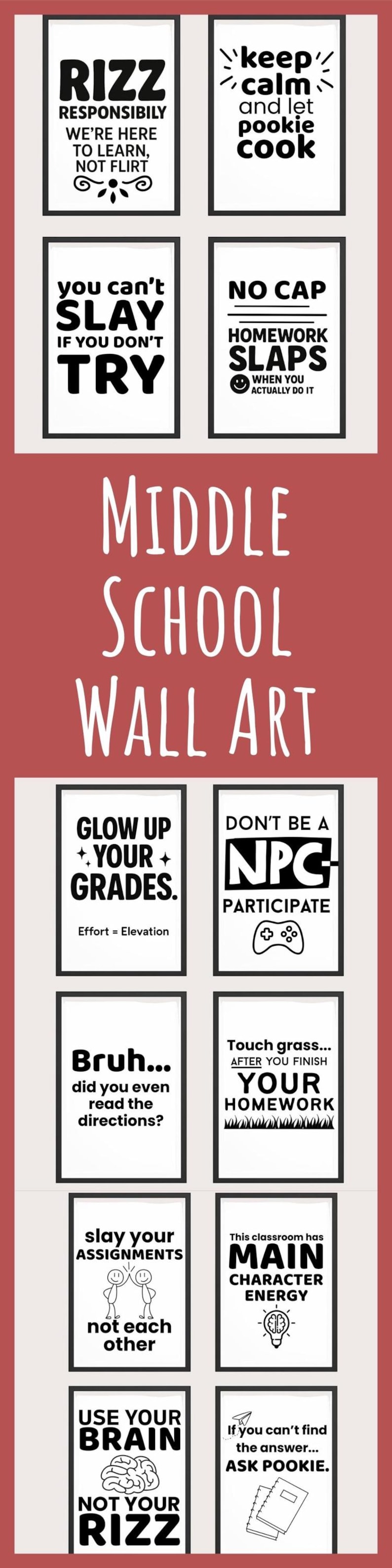 Printable Motivational Posters for Teens Middle School Counselor Office ...