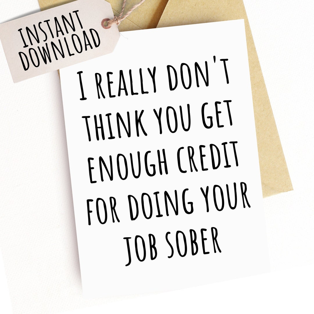 Printable Card for Boss Gift Idea for Coworker Retirement Card for Boss ...