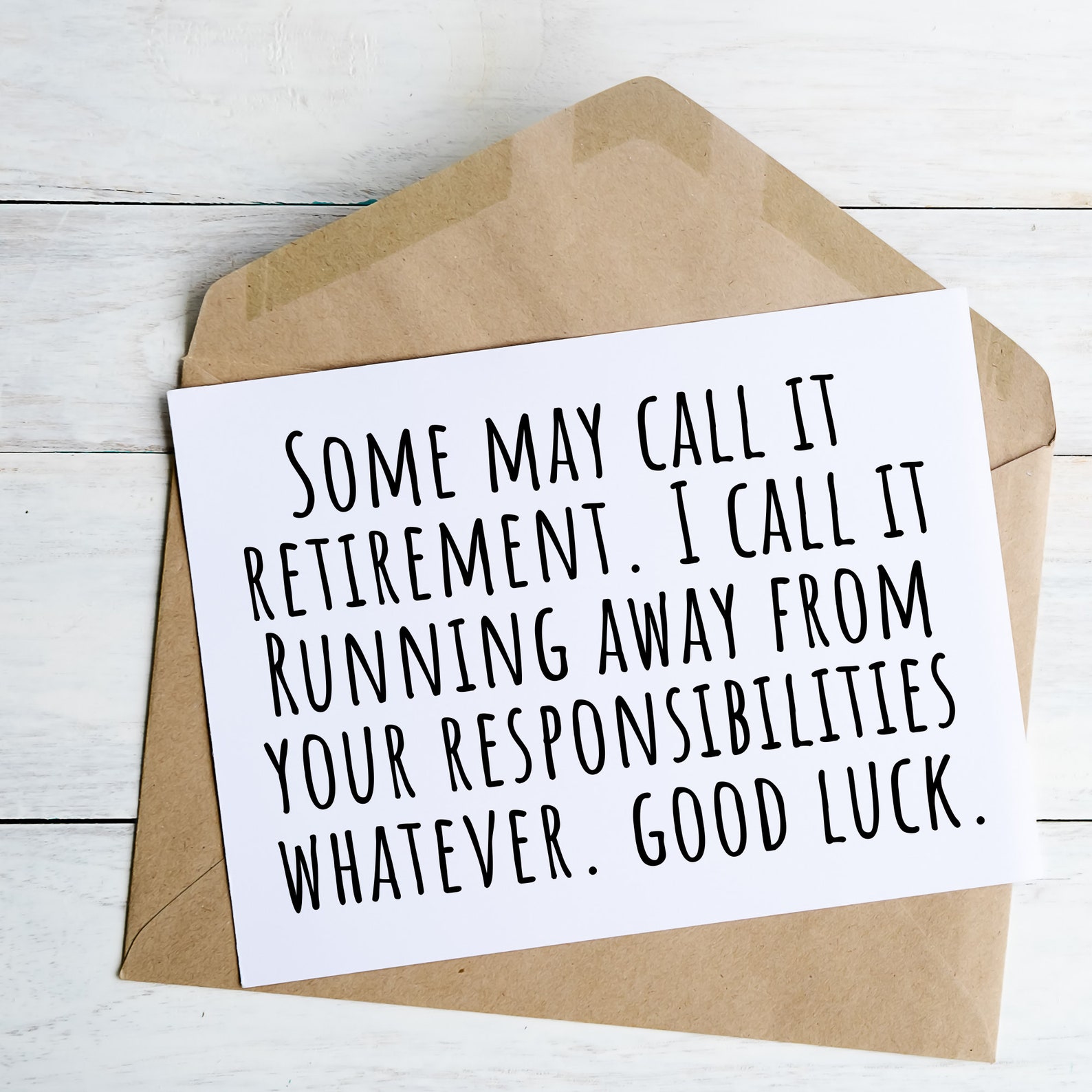 Funny Retirement Card for Her Retirement Gift for Him Card for Boss ...