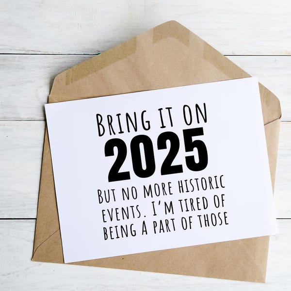 Funny New Years Card - Etsy