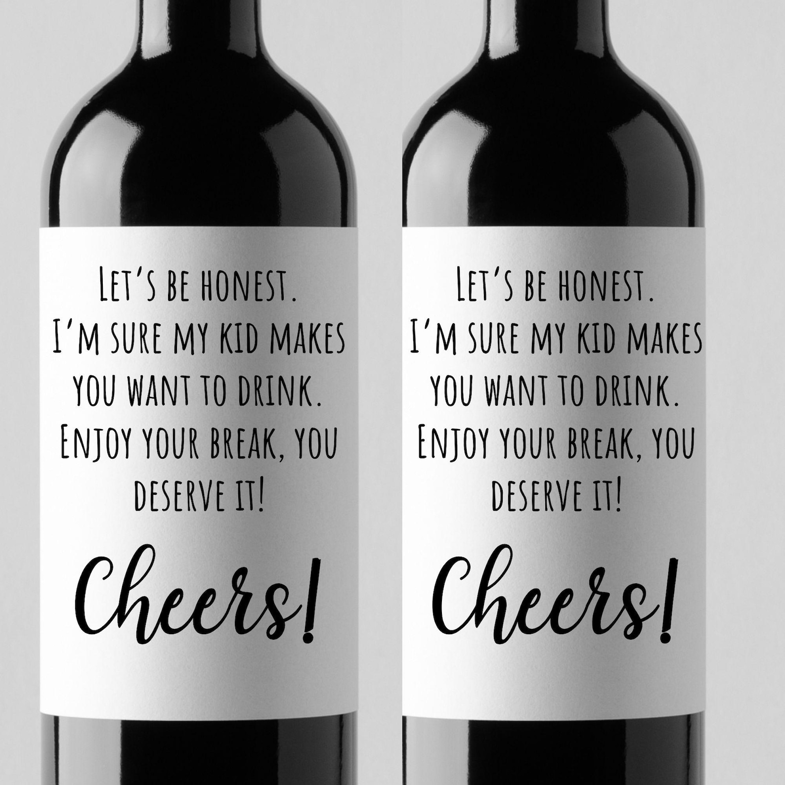 Funny Teacher Wine Label School Staff Appreciation Gift for Wine Lover ...