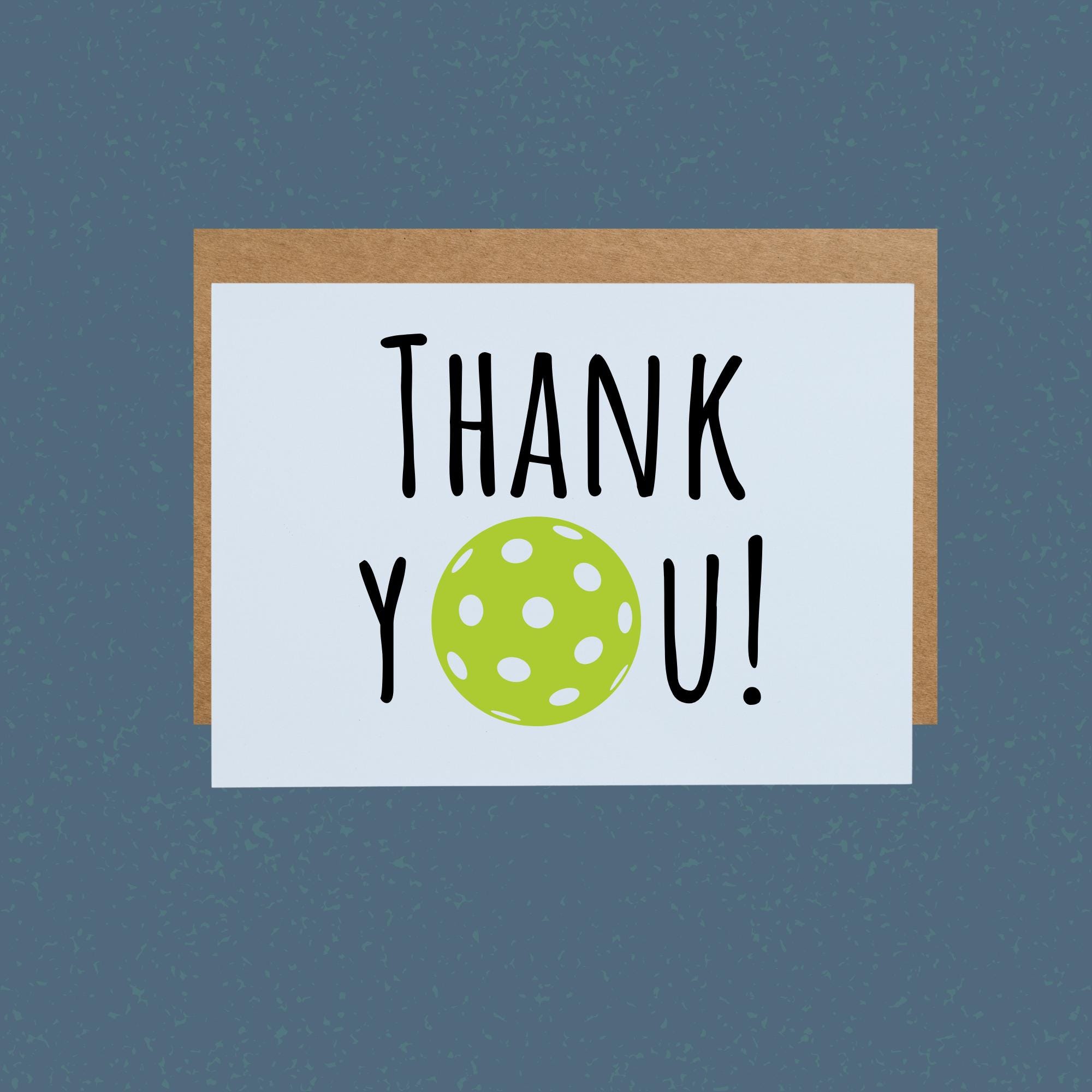 Pickleball Thank You Card for Coach Pickleball Partner Gift Idea for ...