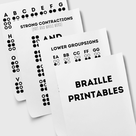 Braille Number Chart Printable Full Page My Own HG One Came Today