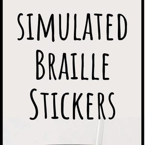 Visual Braille Sticker Bee Kind or Go Away Vinyl Waterproof Sticker ...