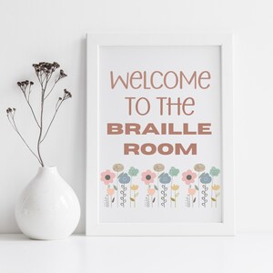 Printable Braille Decor for Classroom Braille Room Decor for TVI ...