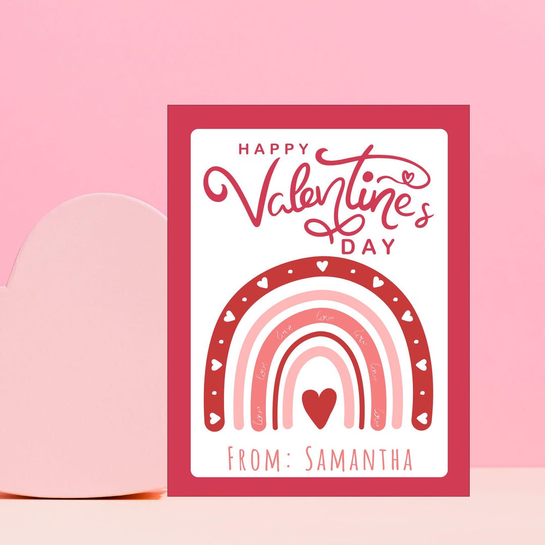 Editable Valentines Day Cards for Students Printable Classroom ...