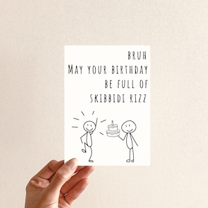 Printable Birthday Card for Teen Slang Card for Teenage Boy Son ...